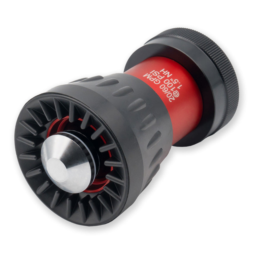 1-1/2" Adjustable Nozzle 20-60 GPM Aluminum Red – Fire Hose Nozzles