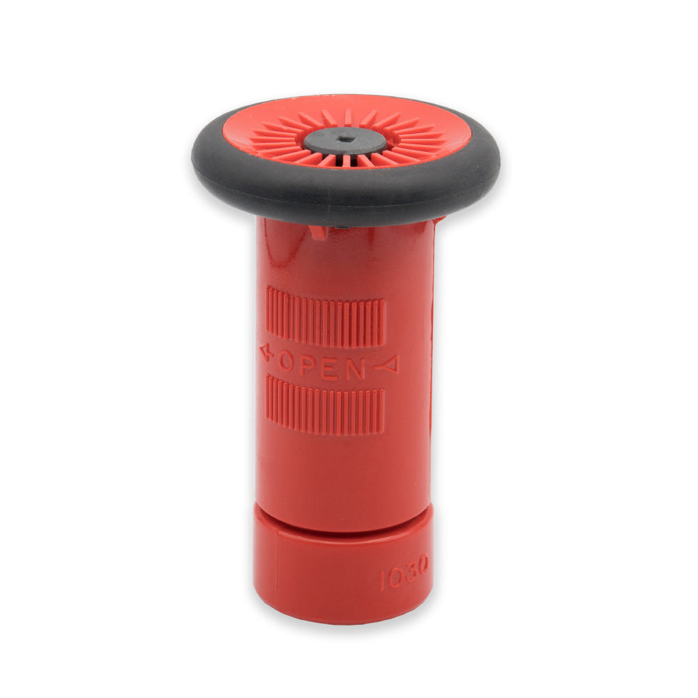 1" Adjustable Nozzle 22 GPM Plastic Red – Fire Hose Nozzles