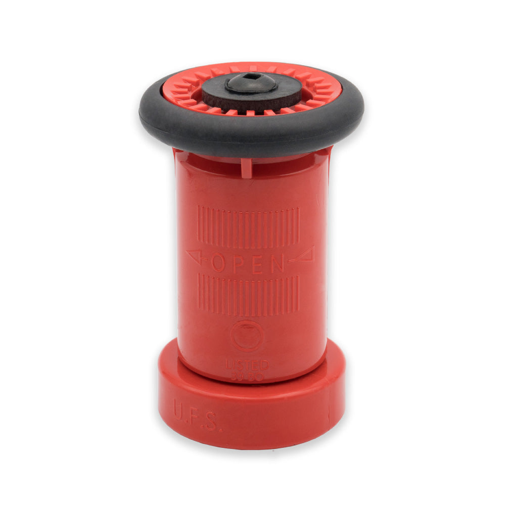 1-1/2" Adjustable Nozzle 75 GPM Plastic Red – Fire Hose Nozzles